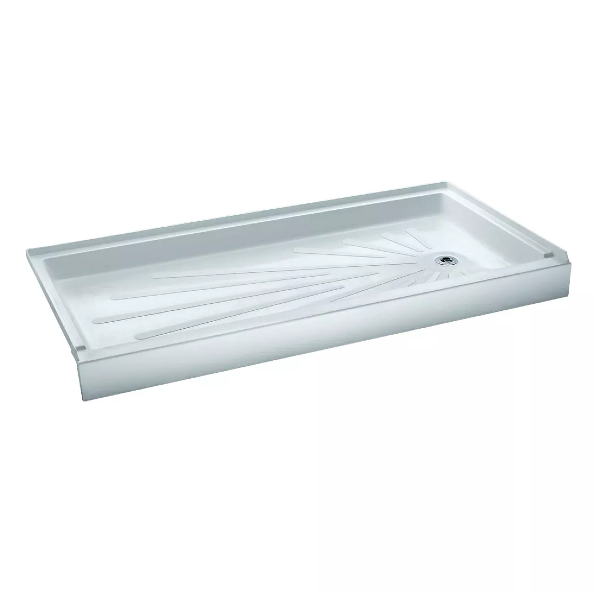 Mustee CareGiver ShowerTub 60 In. W x 30 In. D Right Drain Shower Floor ...