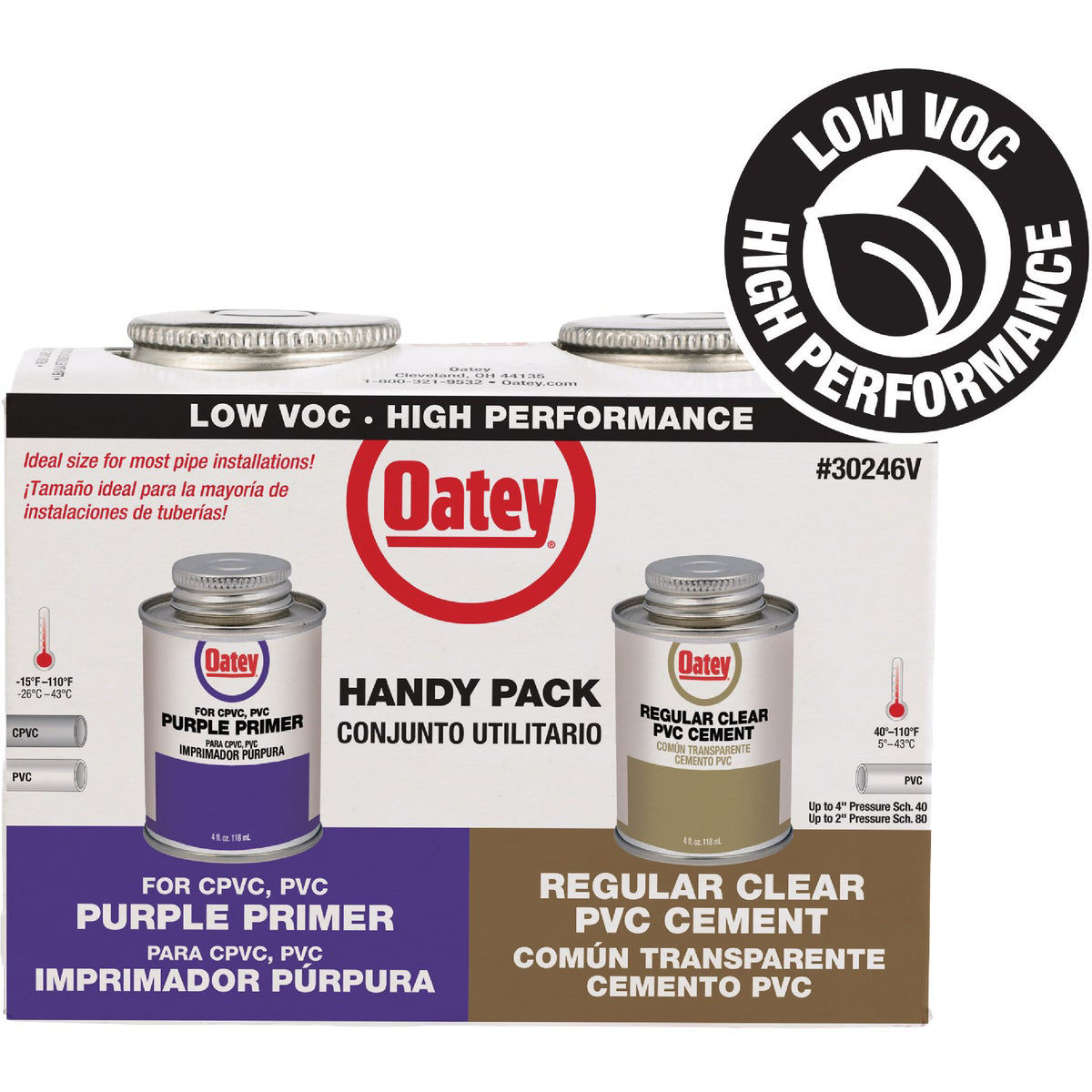 Oatey 4 Oz. Low Voc Primer & Cement PVC Cement Kit | Do it Best