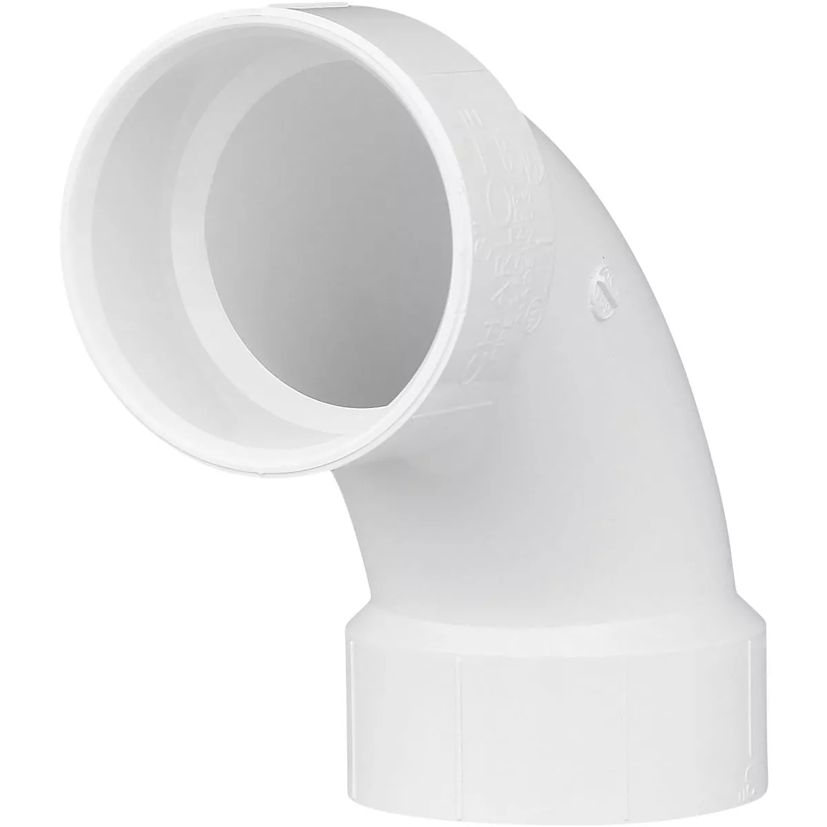 Charlotte Pipe 3 In. Schedule 40 90 Deg. Long Sweep DWV PVC Elbow (1/4 ...