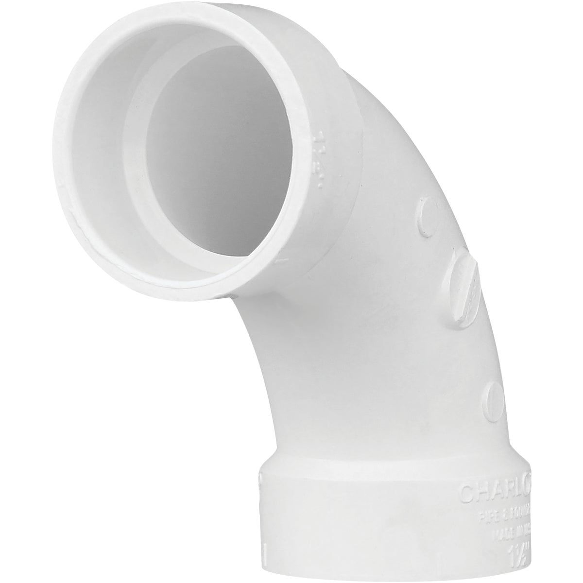 Charlotte Pipe 1-1/2 In. Schedule 40 90 Deg. Long Sweep DWV PVC Elbow (1/4 Bend) | Do it Best