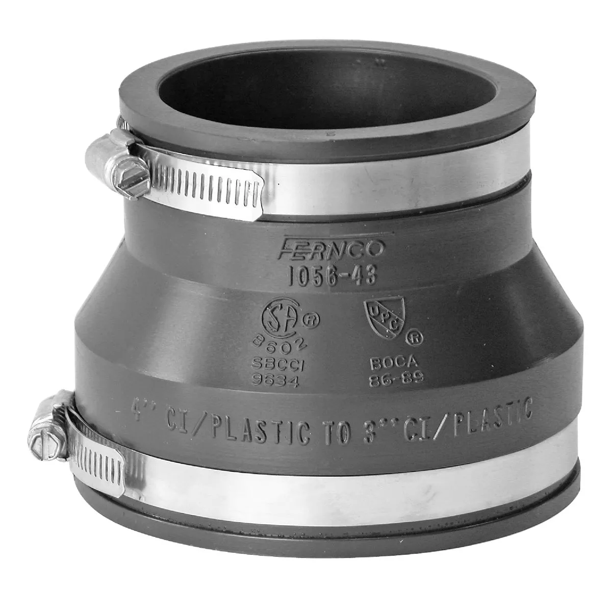 Fernco 4 In. x 3 In. Flexible PVC Coupling | Do it Best