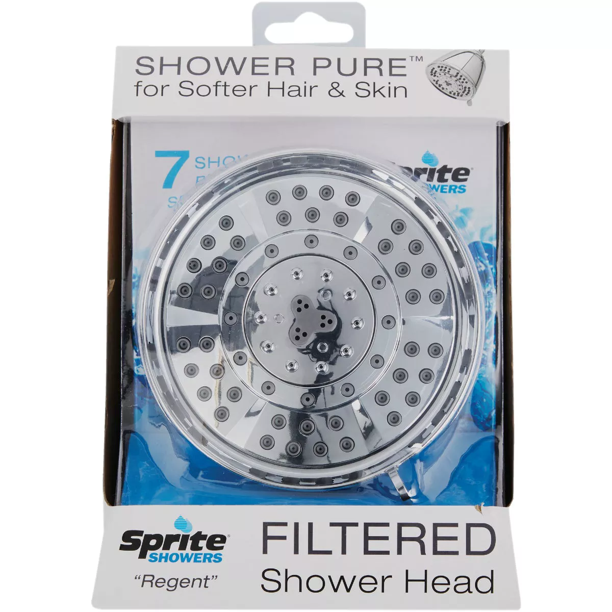 Sprite Regent 7-Spray 1.75 GPM Filtered Fixed Shower Head, Chrome | Do ...