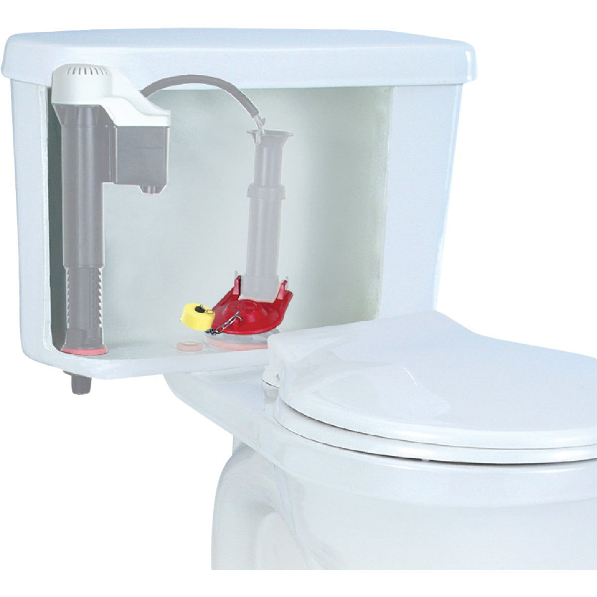 Korky Plus 2 In. Rubber Adjustable Flapper with Float and Chain | Do it ...