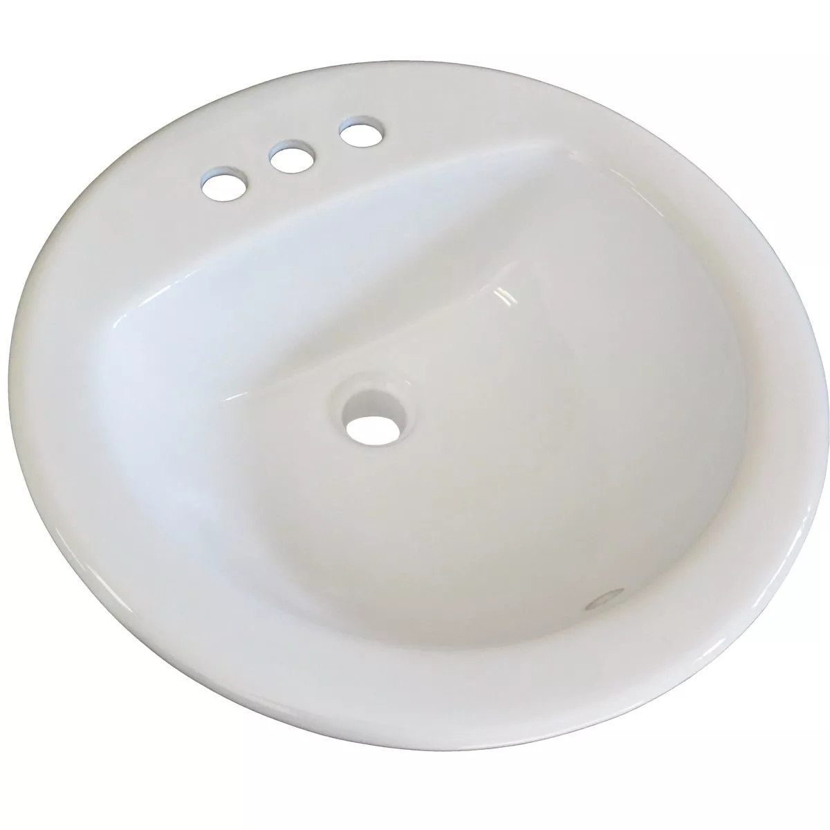 Compass Manufacturing Canton Oak Lawn Round Drop-In Bathroom Sink ...