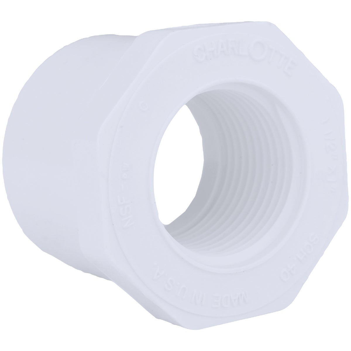 Charlotte Pipe 1-1/2 In. SPG x 1 In. FPT Schedule 40 PVC Bushing | Do ...