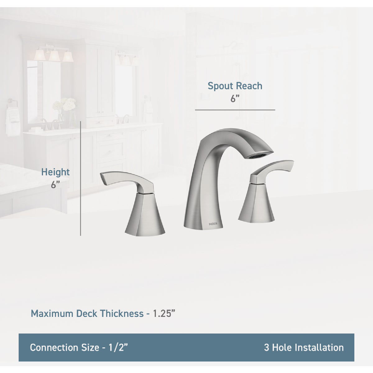 Moen Lindor 2-Handle Lever Widespread Bathroom Faucet, Chrome | Do it Best