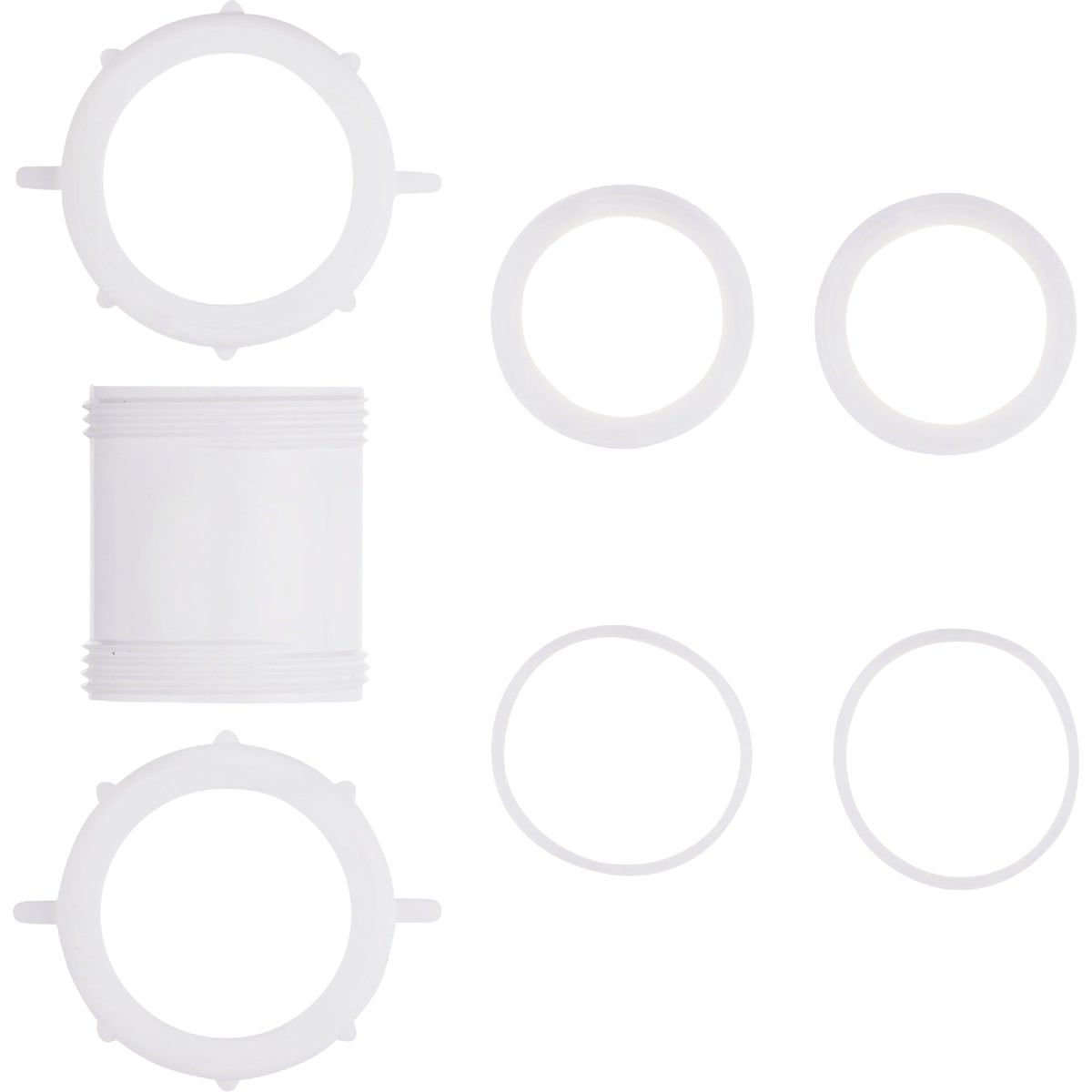 Do it Best 1-1/2 In. White Plastic Straight Extension Coupling | Do it Best