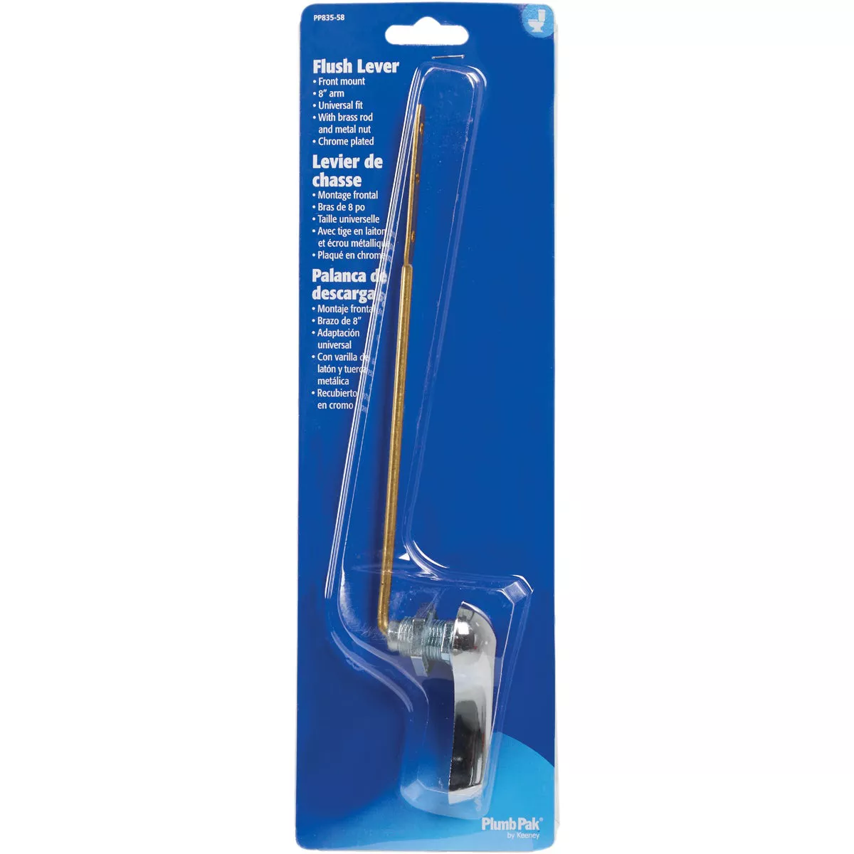 Plumb Pak Chrome Tank Lever with Metal Arm | True Value Hardware
