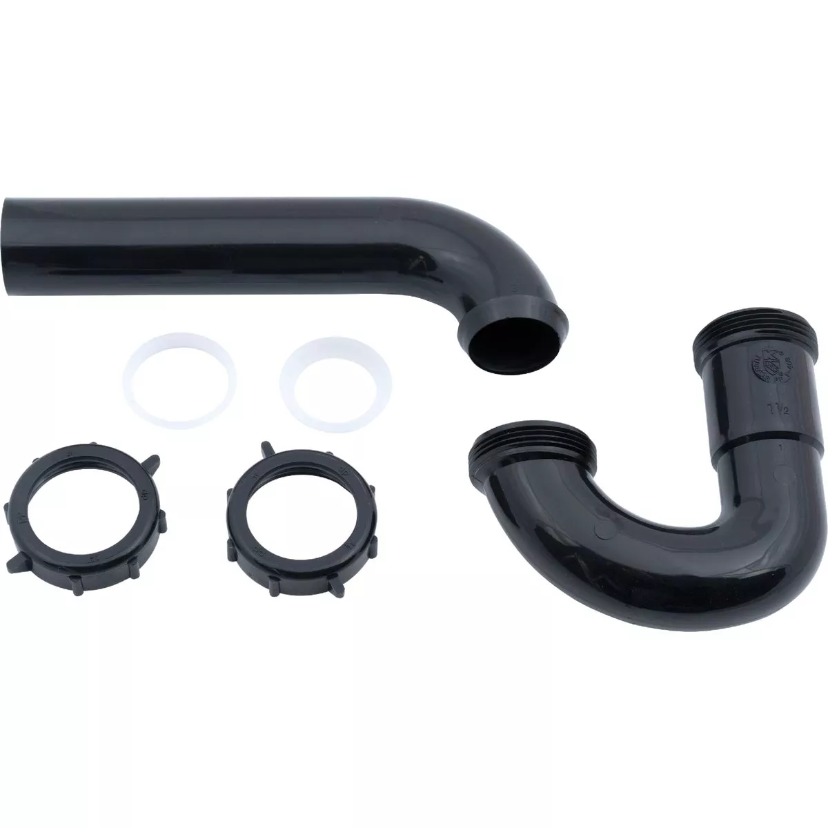 Do it Best 1-1/2 In. to 1-1/4 In. Black Plastic P-Trap with Reducer ...