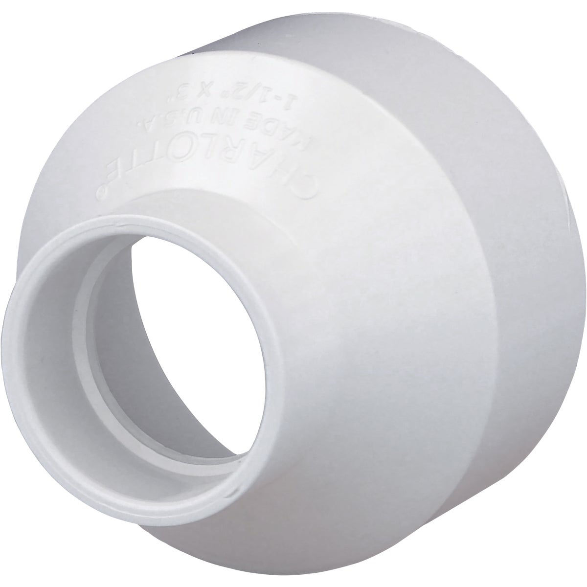 Charlotte Pipe 3 In. Hub x 1-1/2 In. Hub Schedule 40 DWV Reducing PVC ...