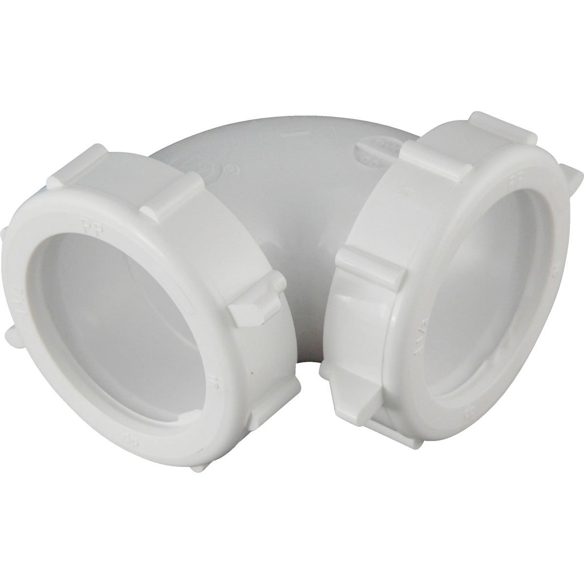 Keeney 1-1/2 In. White Polypropylene 90 Degree Elbow Coupling | Do it Best
