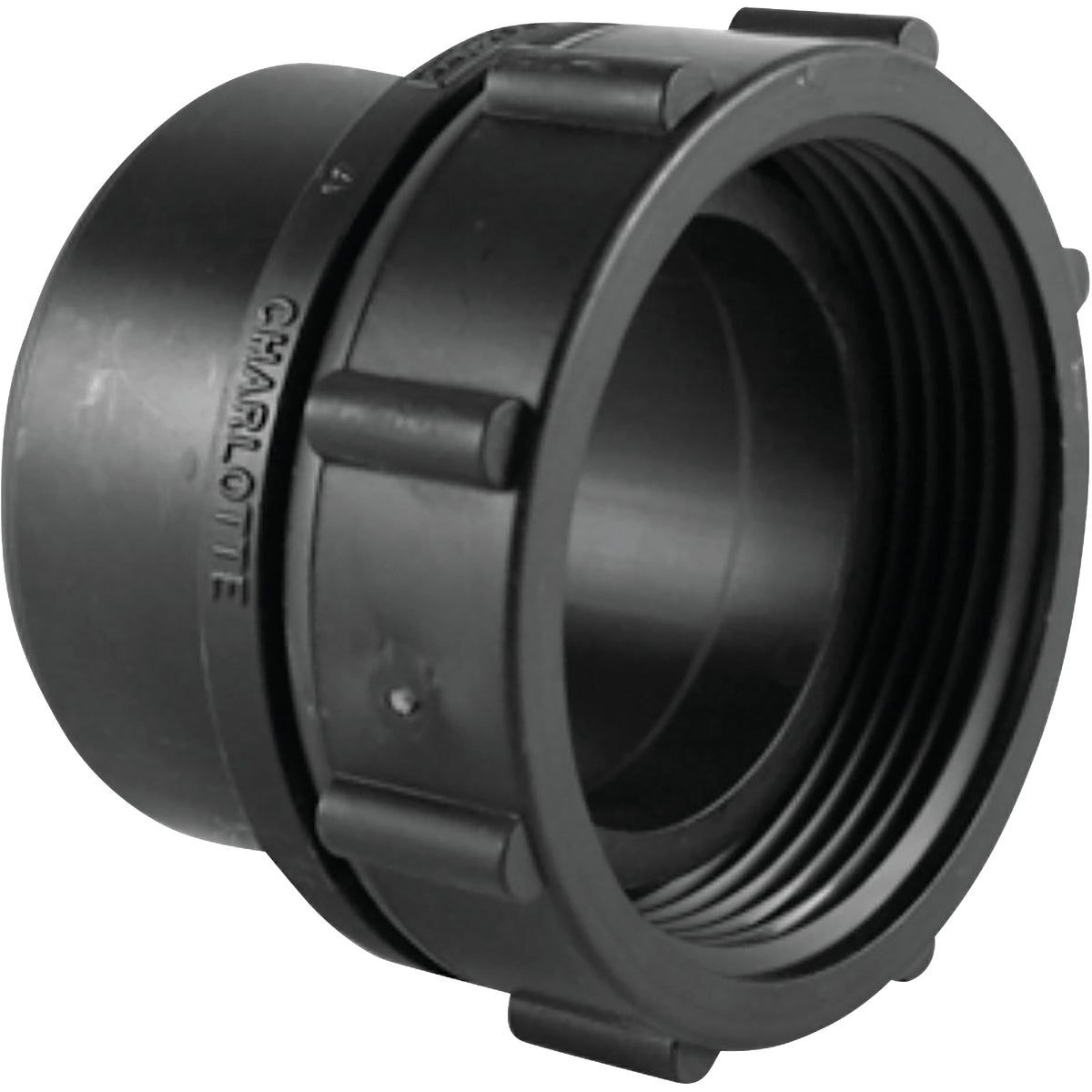 Charlotte Pipe 1-1/2 In. Hub x FPT Female Swivel Tray Plug ABS Adapter ...