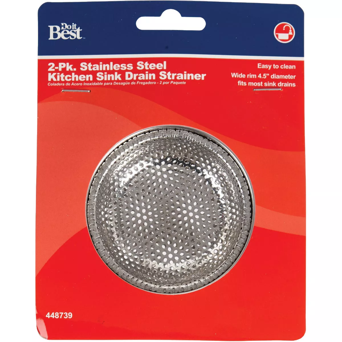 Do it Best 4-1/2 In. Stainless Steel Kitchen Sink Strainer Cup (2-Pack ...