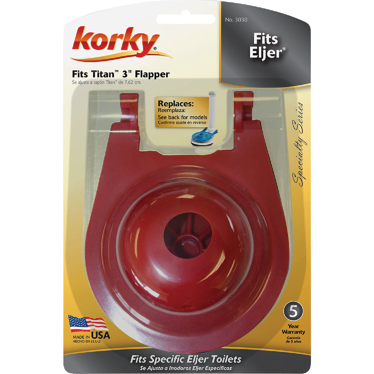 Korky Eljer Titan 3 In. Rubber Flapper | Do it Best