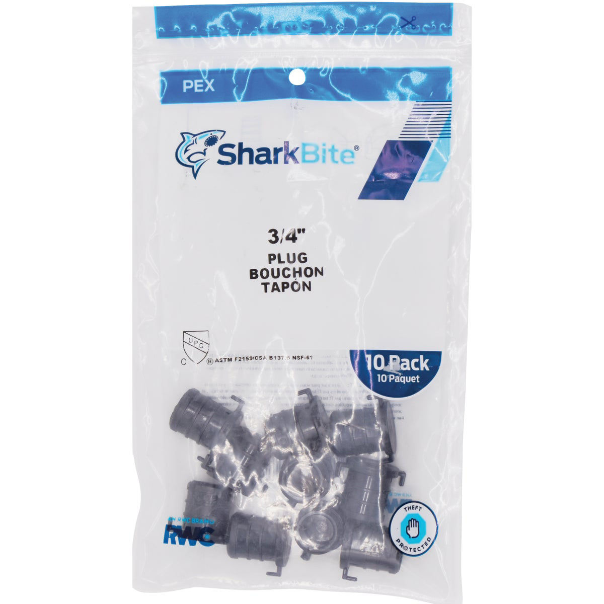 SharkBite 3/4 In. Barb Poly-Alloy PEX Test Plug (10-Pack) | Do it Best