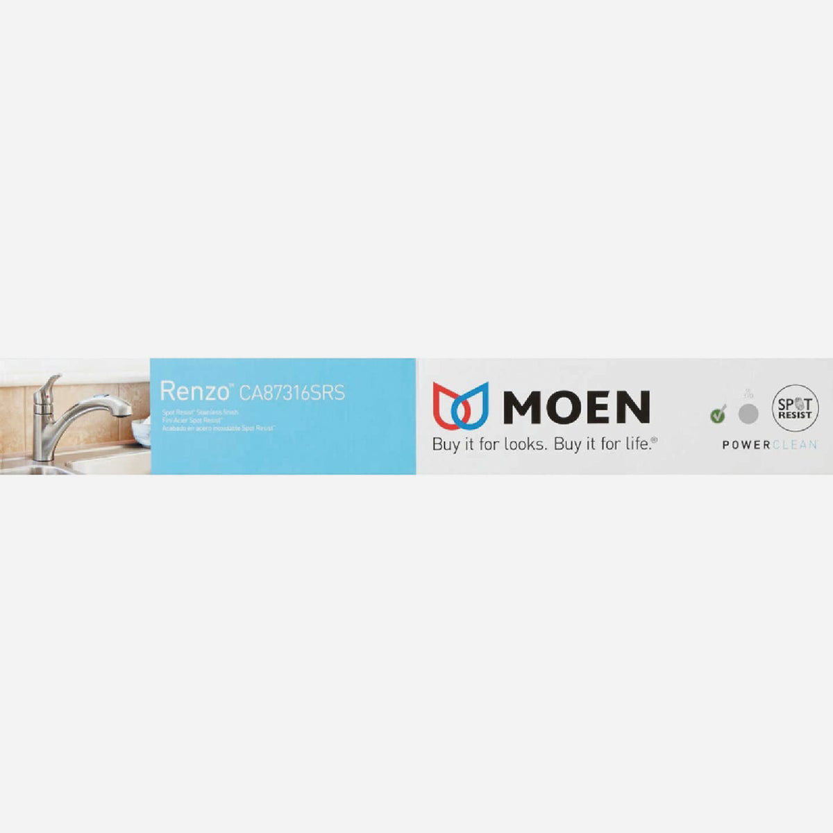 Moen Renzo 1-Handle Lever Pull-Out Kitchen Faucet, Stainless Steel | Do ...