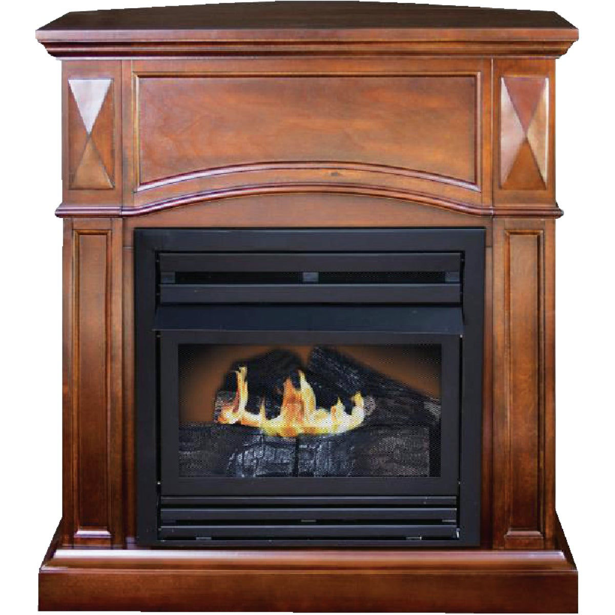 KozyWorld Natural Vintage Cherry Natural/LP Gas 800 sq ft Gas Fireplace ...