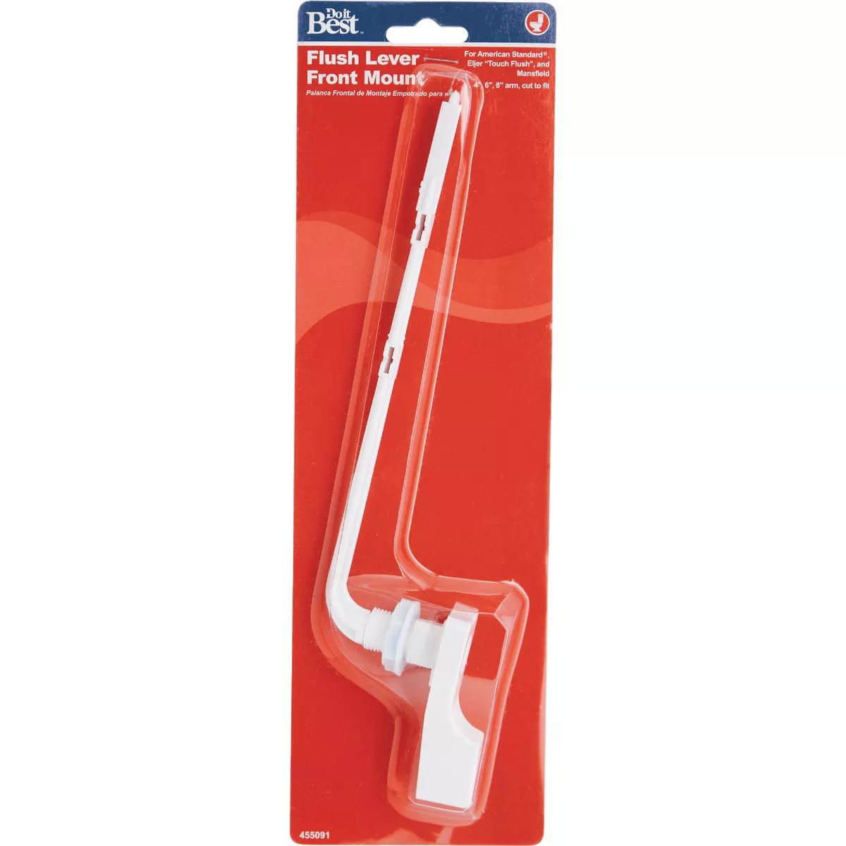 Do it Best White Flush Tank Lever with Plastic Arm | Do it Best