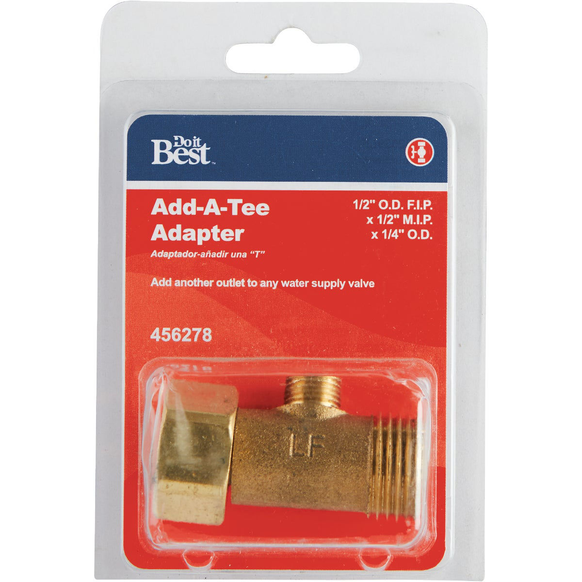 Do it Best 1/2 In. FIP x 1/2 In. MIP x 1/4 In. OD Brass Extender Tee ...