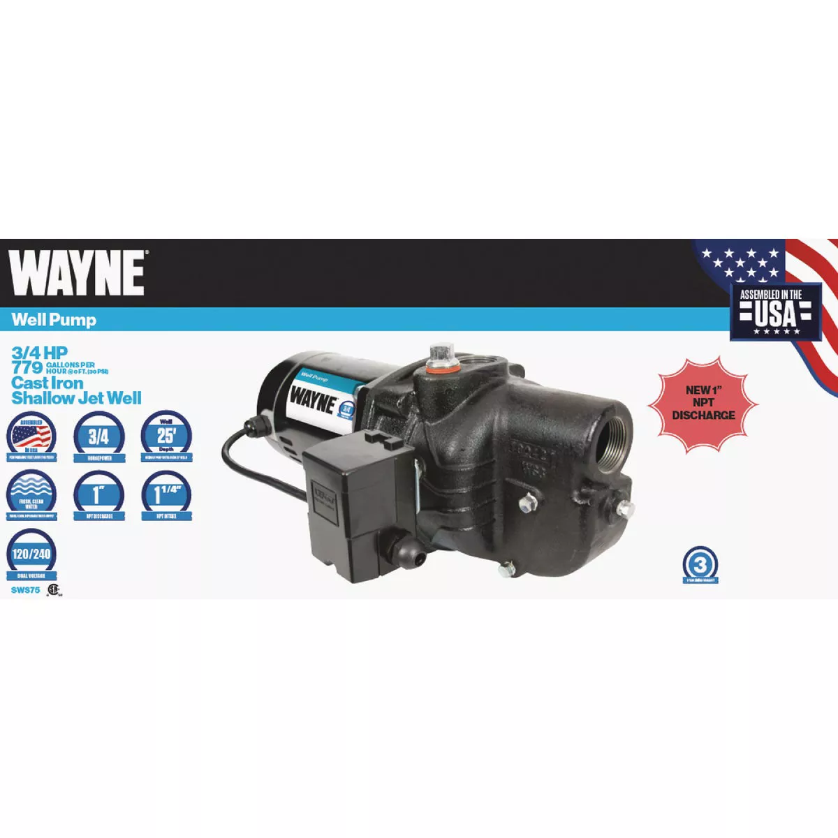 Wayne 3/4 HP Shallow Well Jet Pump | True Value Hardware