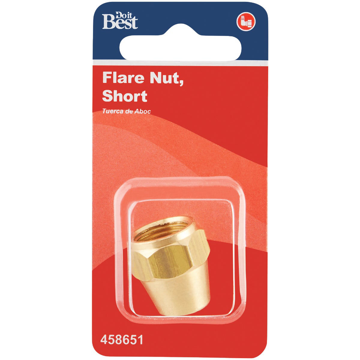 Do it 3/8 In. Brass Low Lead Short Flare Nut | Do it Best