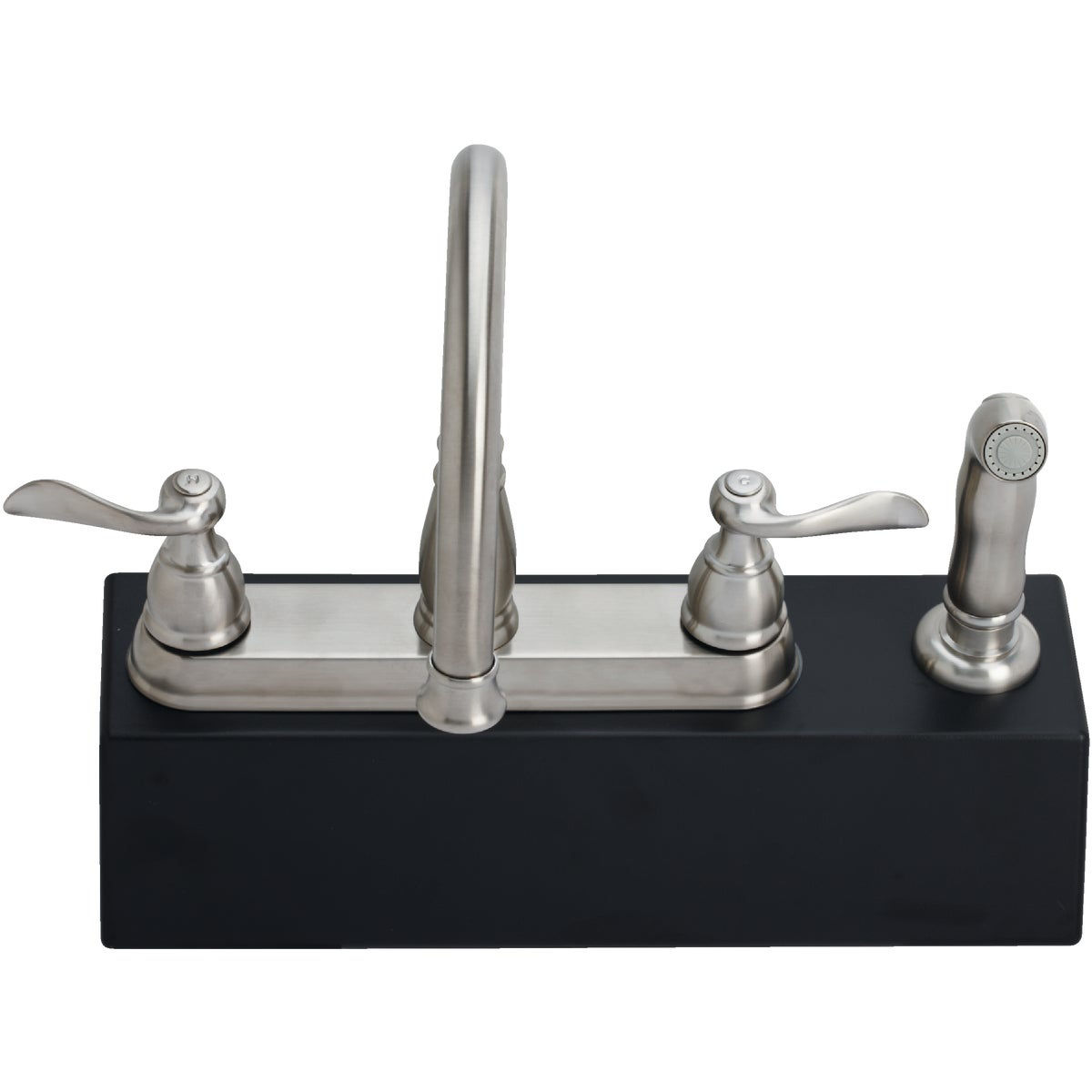 Delta Windemere 2-Handle Lever Kitchen Faucet with Side Spray ...