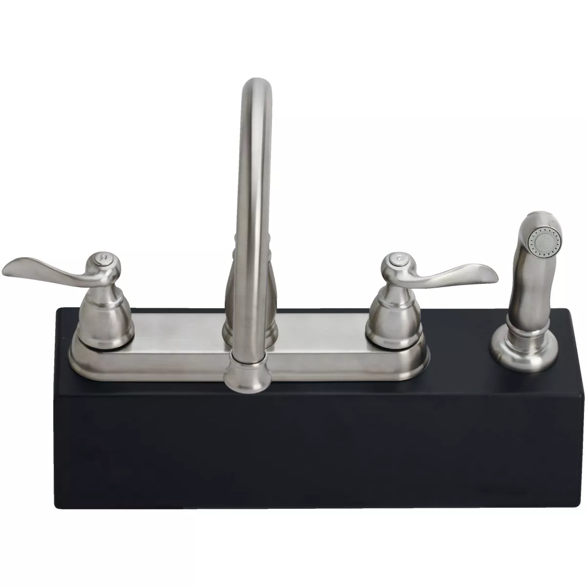 Delta Windemere 2-Handle Lever Kitchen Faucet with Side Spray ...