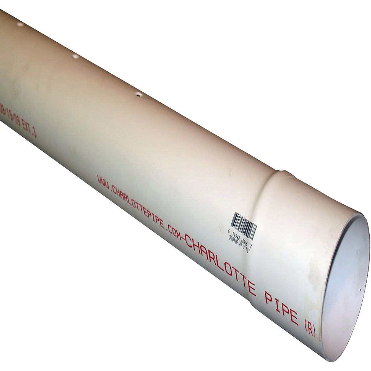 Charlotte Pipe 3 In. x 10 Ft. Perforated PVC Drain and Sewer Pipe ...