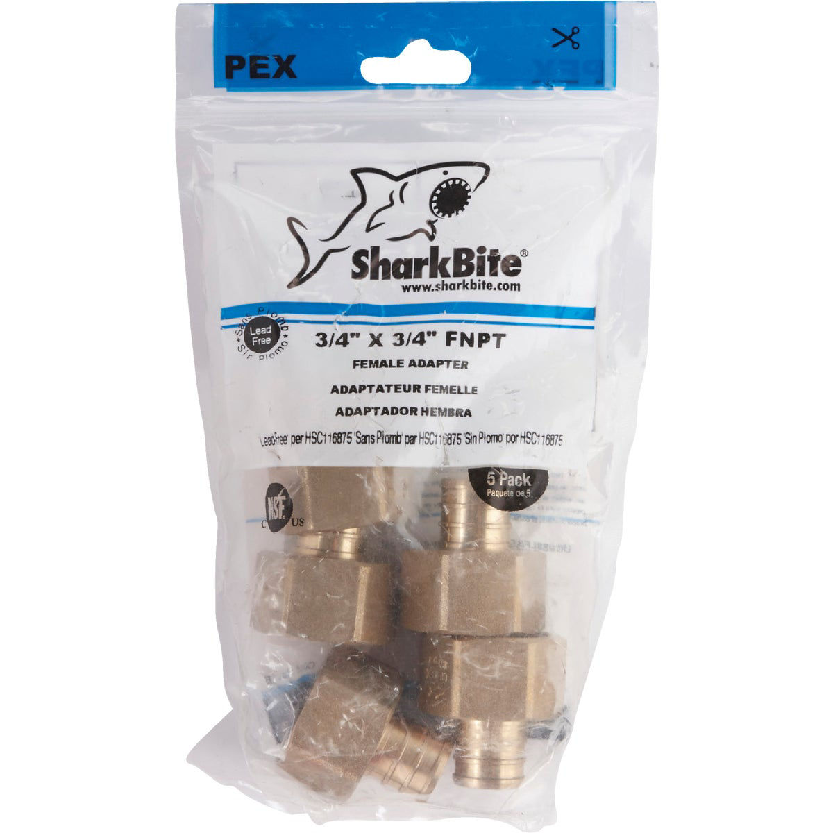 SharkBite 3/4 In. Barb x 3/4 In. FIP Brass PEX Adapter | Do it Best