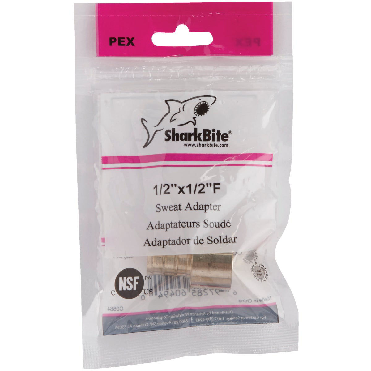 SharkBite 1/2 In. Female Sweat x 1/2 In. CF Brass PEX Adapter | Do it Best