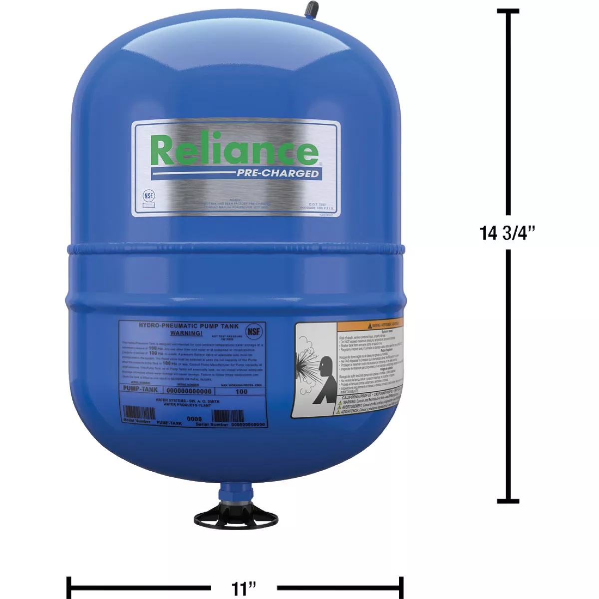 Reliance 5 Gal. Inline Pressure Pump Tank | Do it Best
