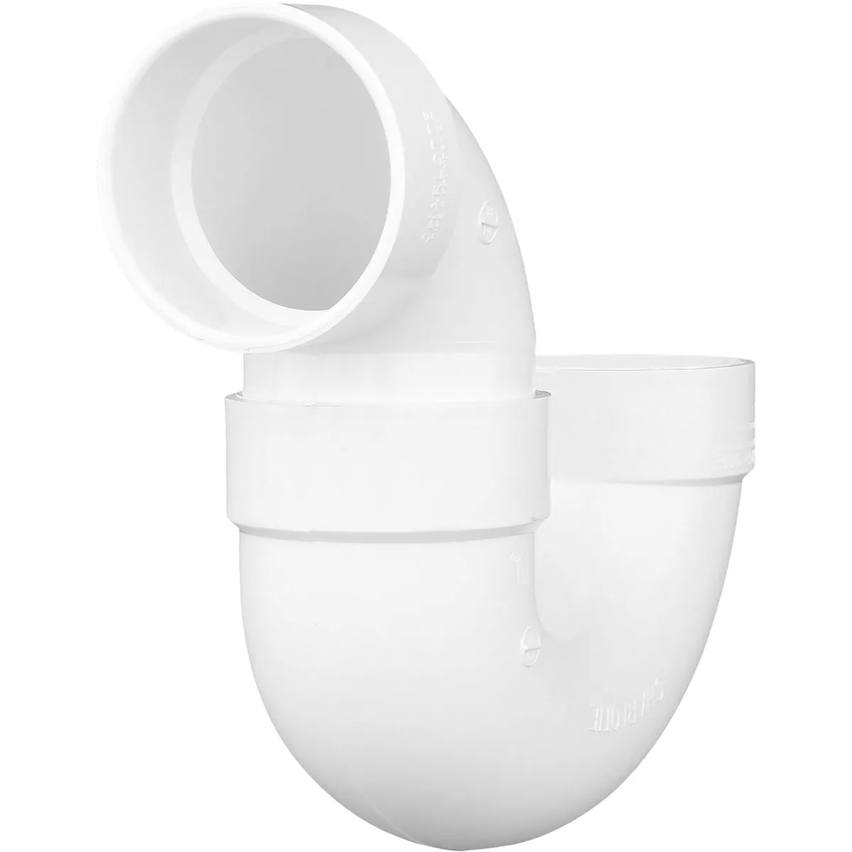 Charlotte Pipe 4 In. White PVC P-Trap | Do it Best