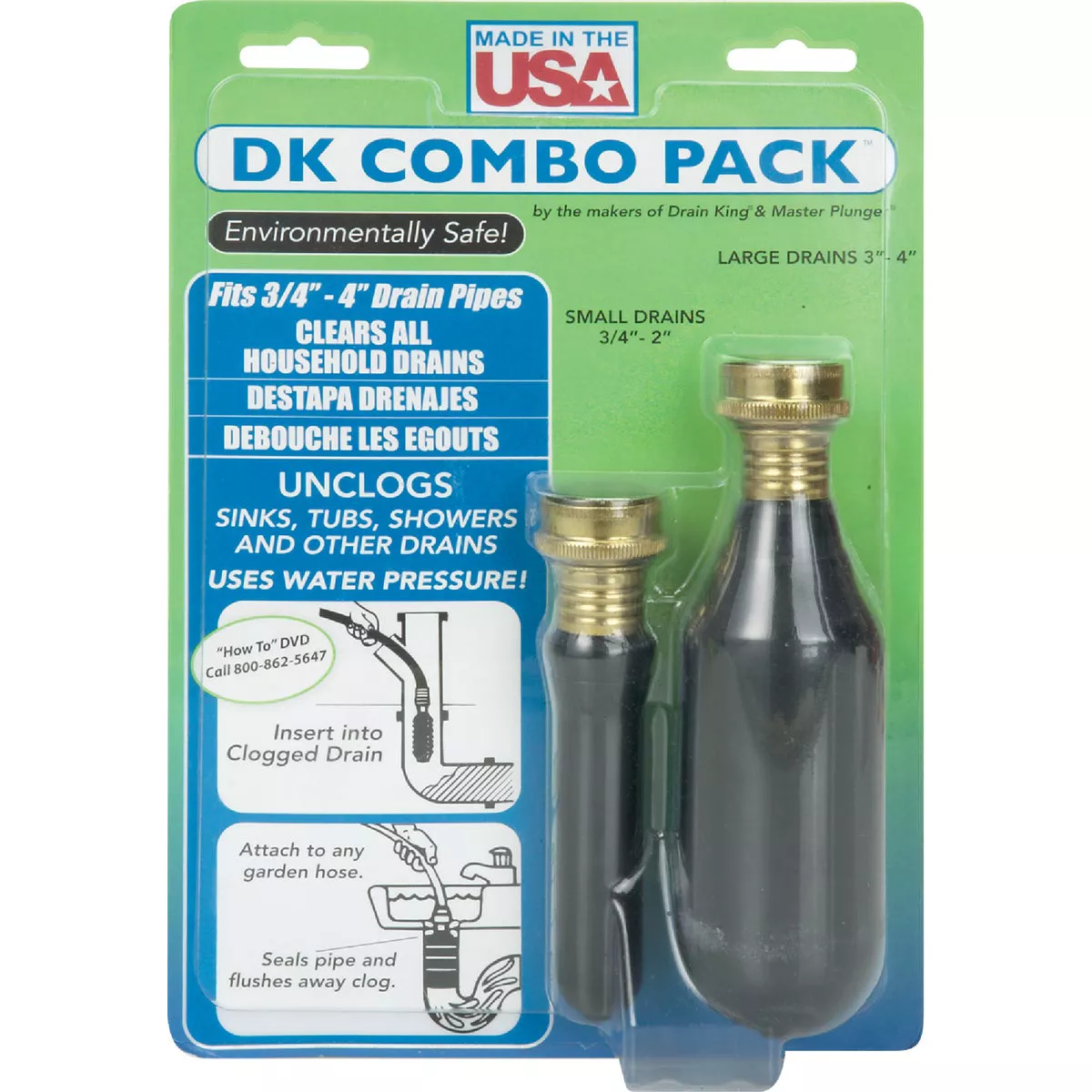 G. T. Water Drain King 3/4" to 4" Water-Pressure Drain Opener | Do it Best