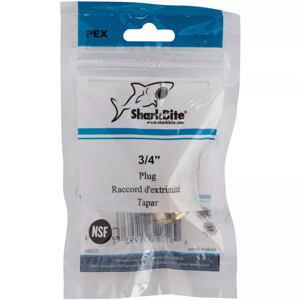 SharkBite 3/4 In. Barb Brass PEX Test Plug | Do it Best