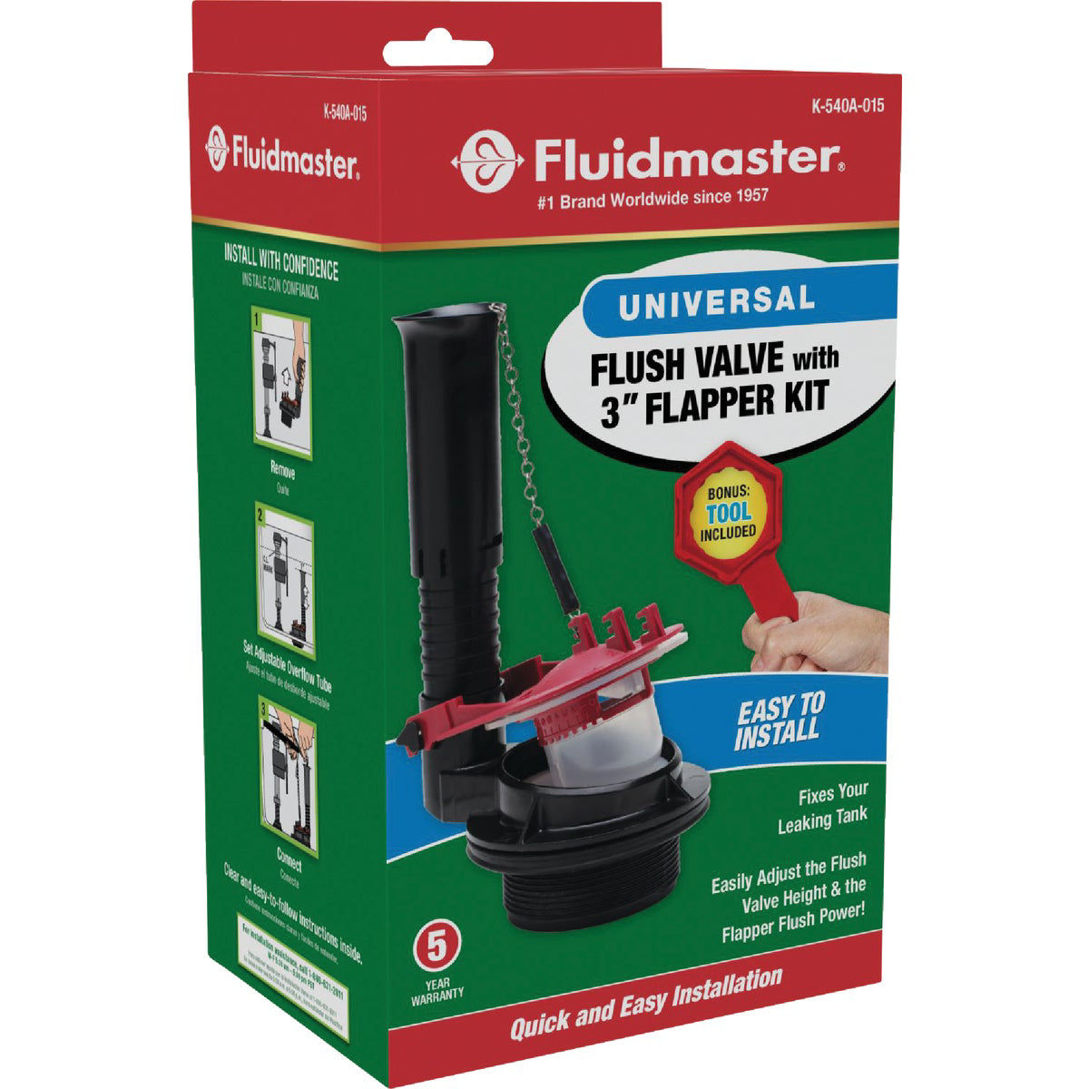 Fluidmaster Universal Flush Valve Repair Kit for 3 In. HET Toilet | Do ...