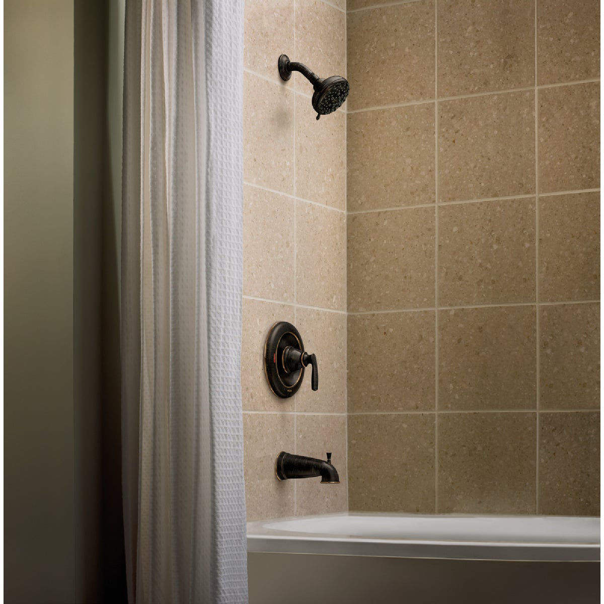 Moen Hilliard Posi-Temp 1-Handle Lever Tub & Shower Faucet ...