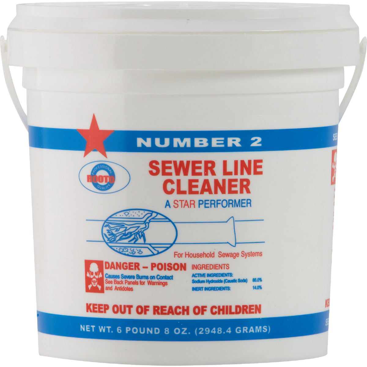 Rooto Sodium Hydroxide 6-1/2 Lb. Sewer Line Cleaner | Do it Best