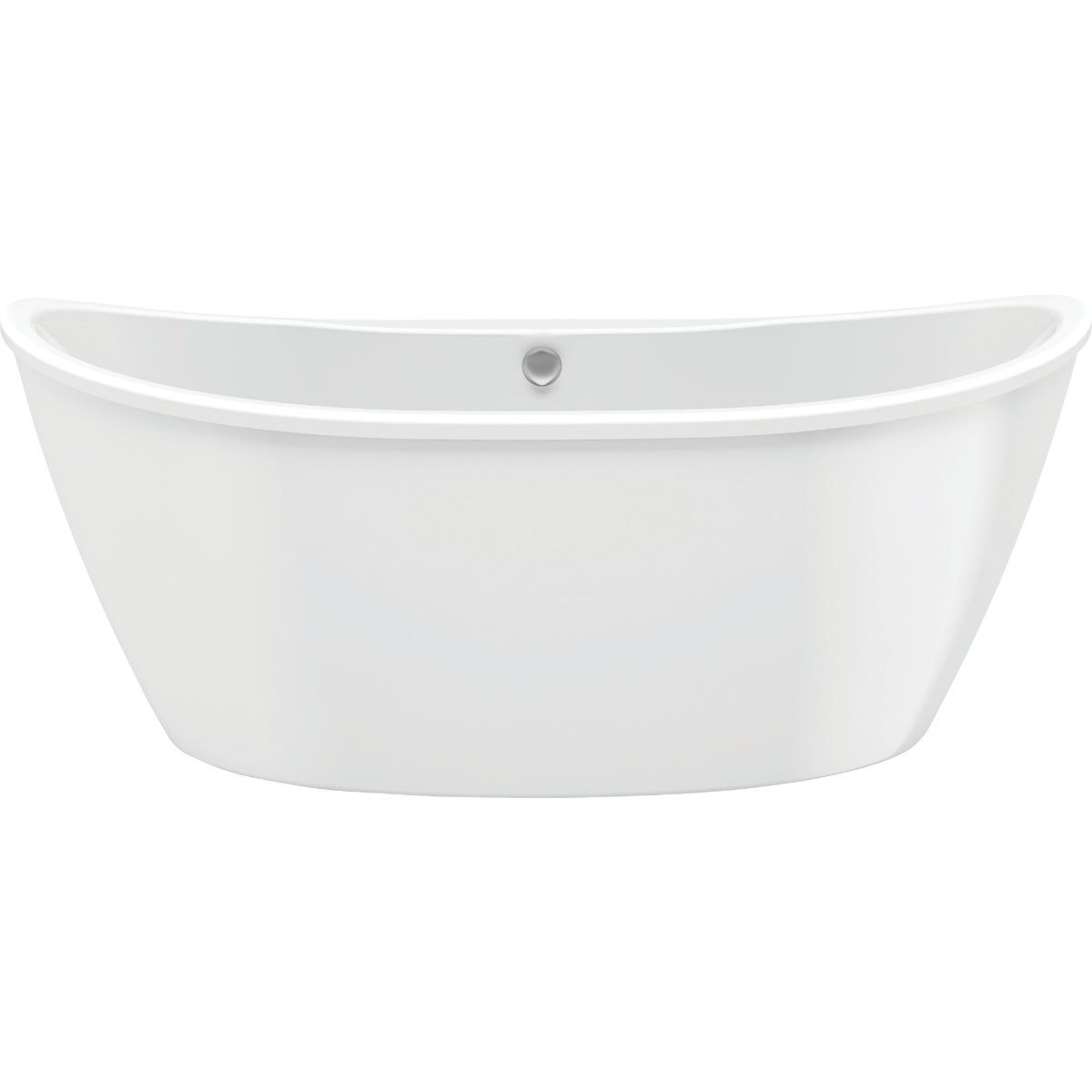 Maax Delsia 66 In. L x 36 In. W Center Drain Freestanding Bathub in ...