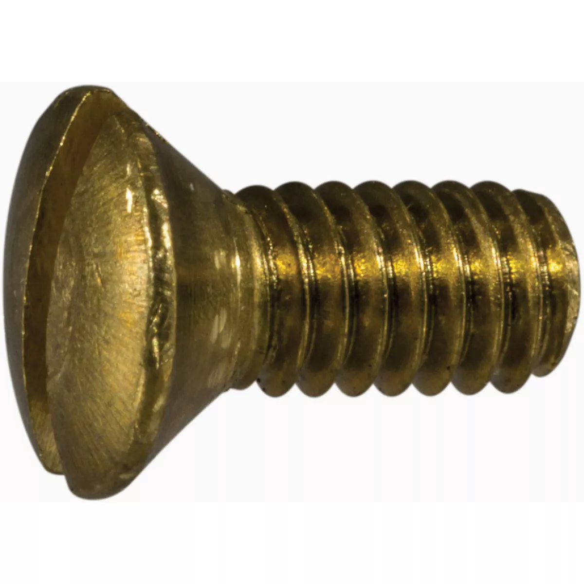 Midwest Fastener #8-32 x 3/8 In. Brass Coarse Thread Slotted Oval Head ...