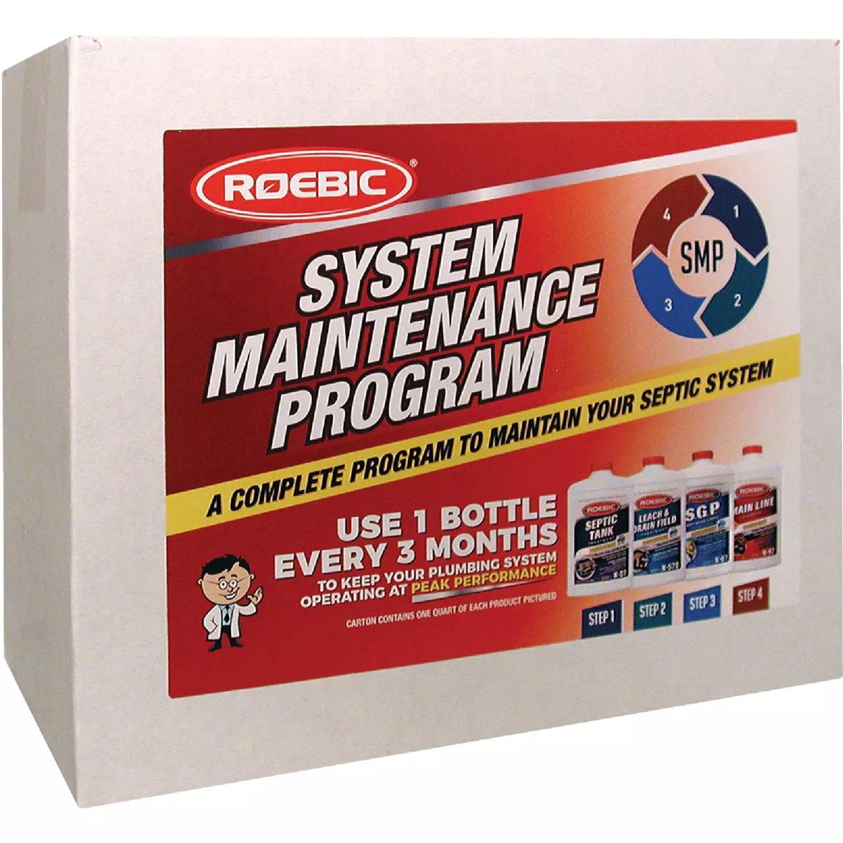 Roebic 32 Oz. Septic Tank Treatment Kit (4-Bottle) | True Value Hardware