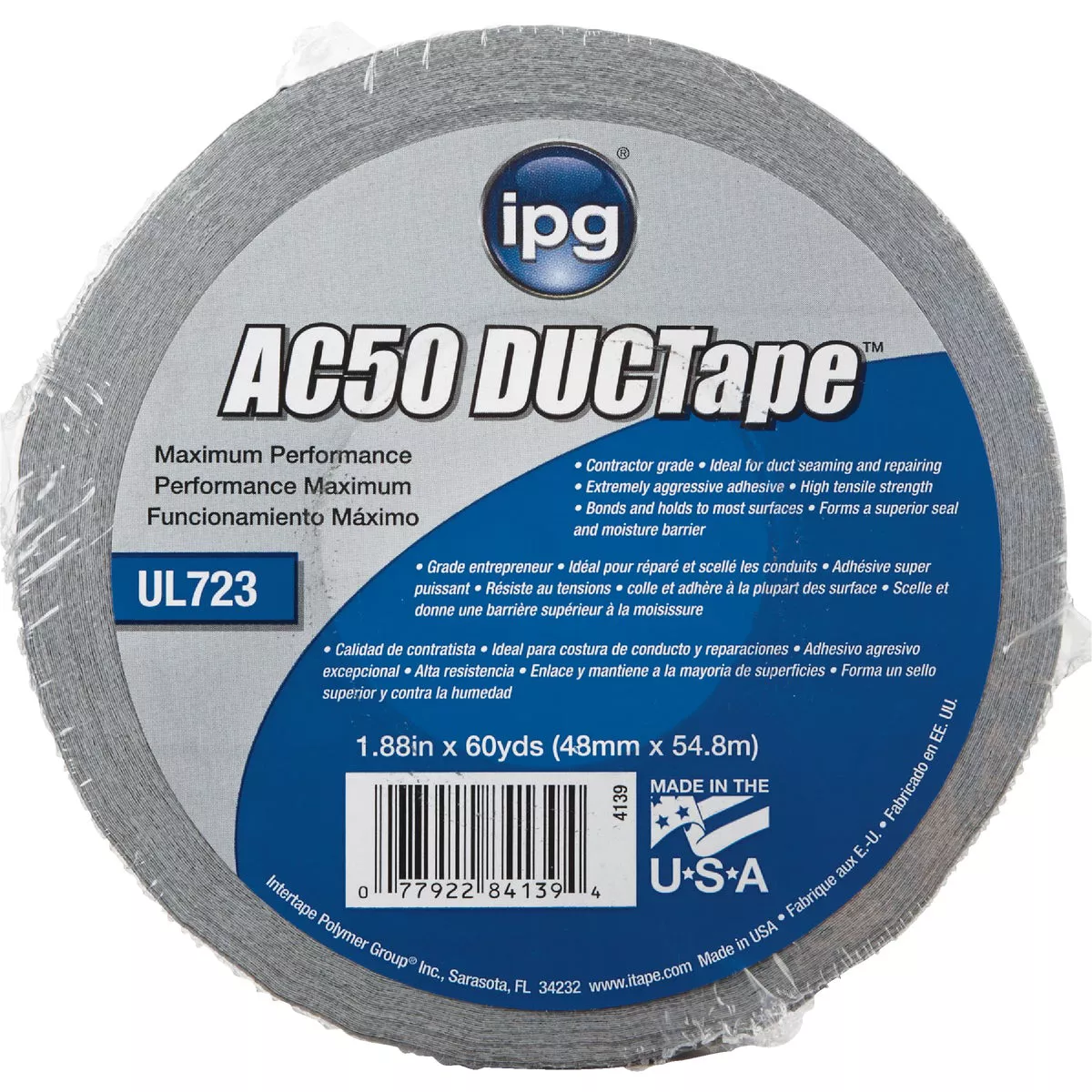 Intertape AC50 DUCTape 1.88 In. x 60 Yd. Max Contractor Grade Duct Tape ...