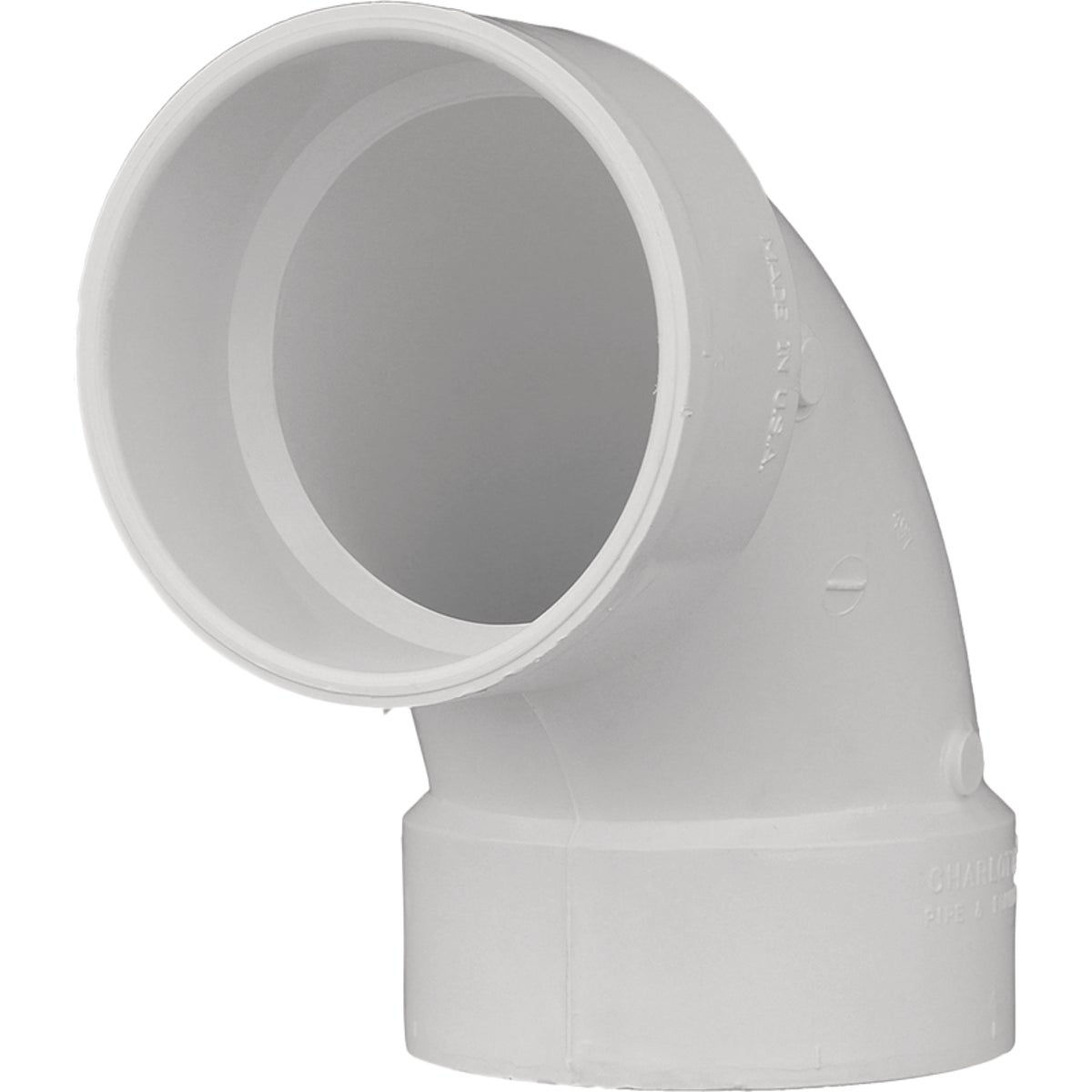 Charlotte Pipe 6 In. Schedule 40 90 Deg. Sanitary DWV PVC Elbow (1/4 Bend) | Do it Best