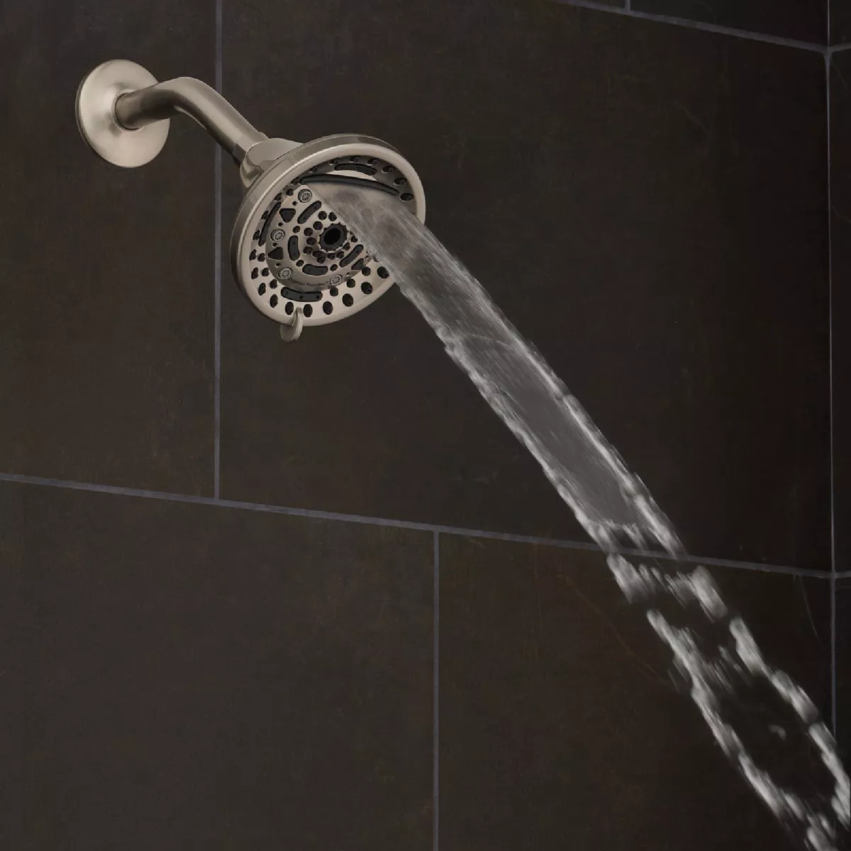 Oxygenics PowerMax 9-Spray 1.8 GPM Fixed Shower Head, Brushed Nickel ...