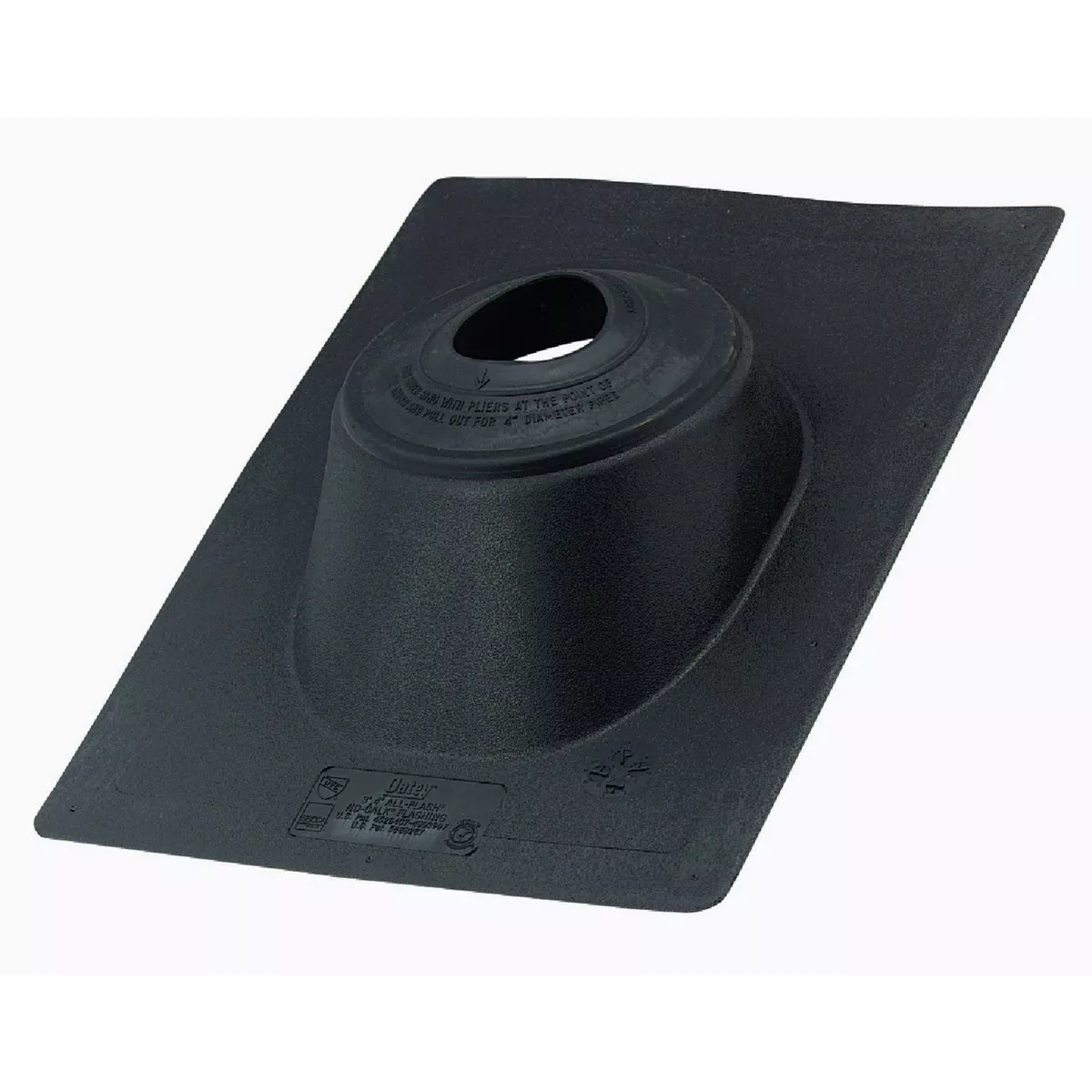 Oatey All-Flash No-Calk 3 In. to 4 In. Thermoplastic Roof Pipe Flashing ...