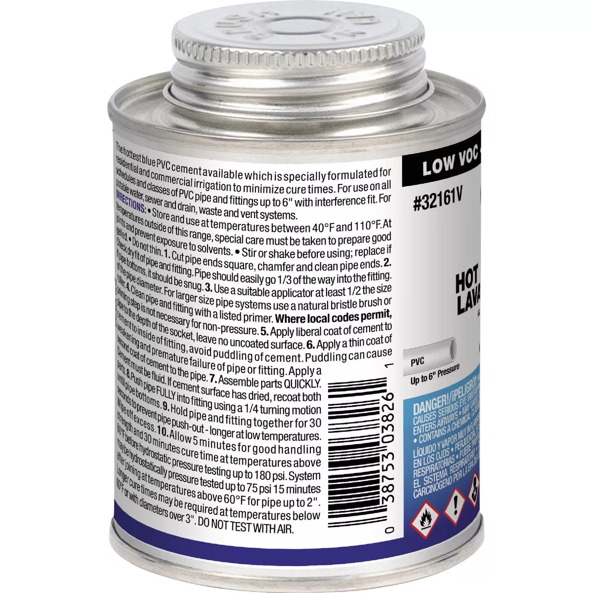 Oatey 8 Oz. Low Voc Medium Bodied Blue Lava PVC Cement | Do it Best