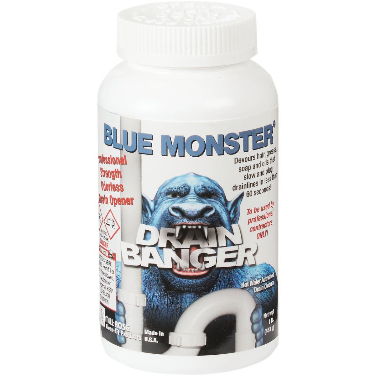 BLUE MONSTER Drain Banger 1 Lb. Flakes Drain Opener & Cleaner | Do it Best