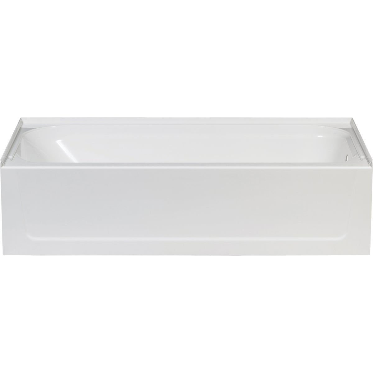 Mustee Topaz 60 In. L x 30 In. W x 16-1/2 In. D Right Drain Bathtub in ...