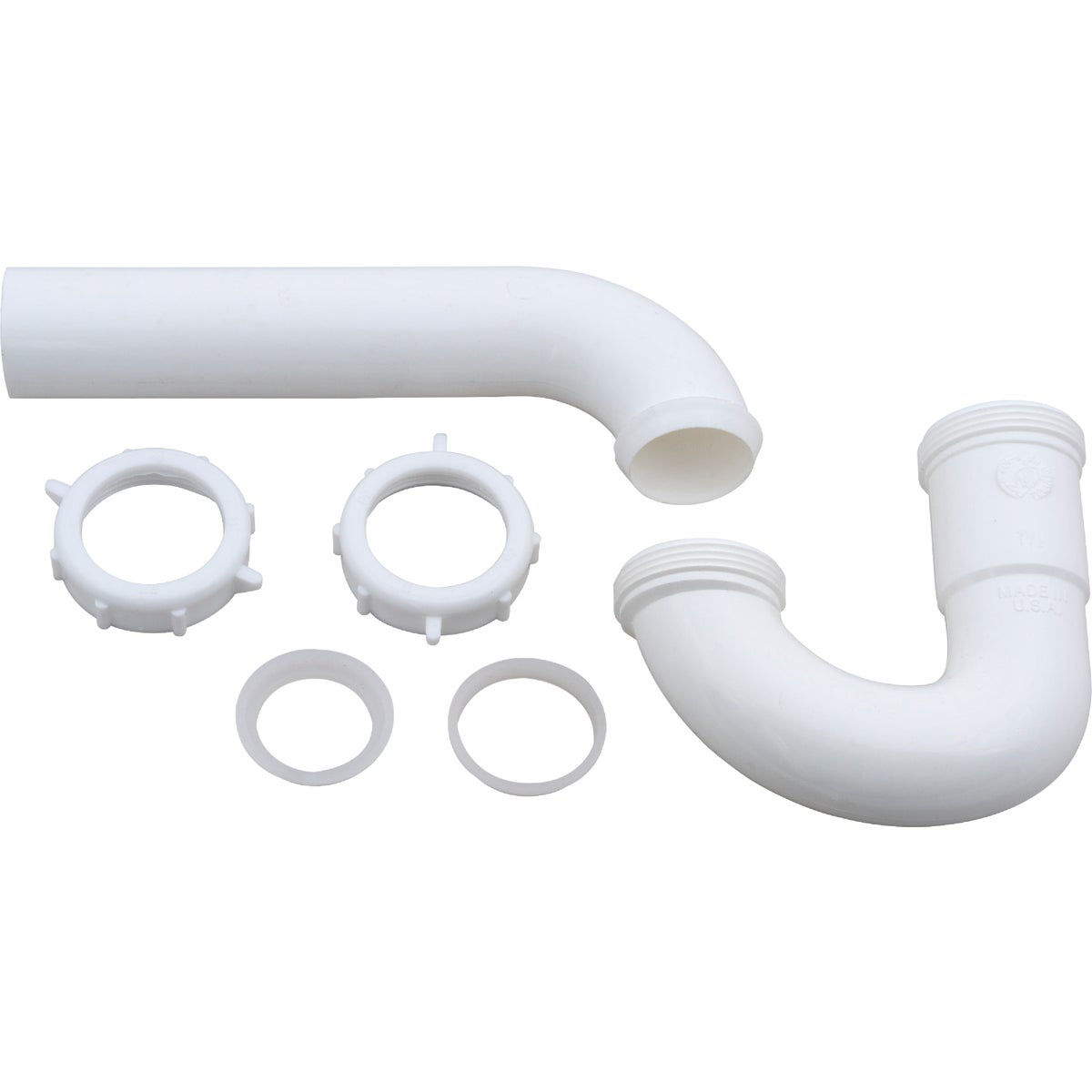 Do it Best 1-1/2 In. to 1-1/4 In. White Plastic P-Trap with Reducer ...