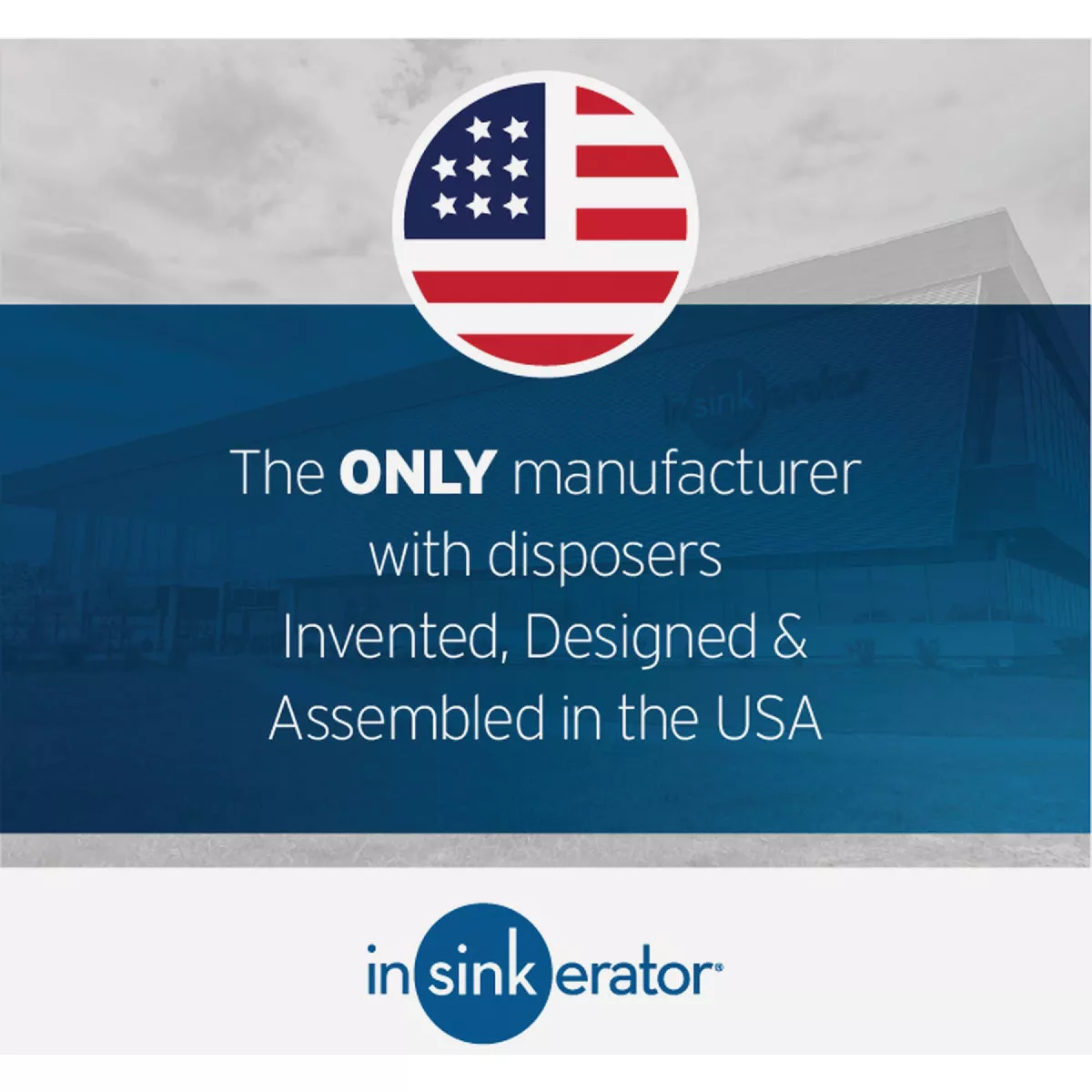 Insinkerator 1/3 HP Badger 1 Garbage Disposer with Power Cord, 1 Year ...