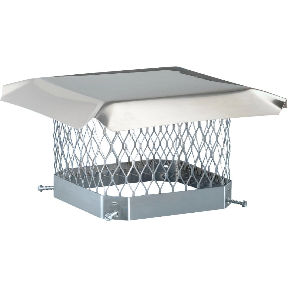 Shelter 13 In. x 13 In. Stainless Steel Single Flue Chimney Cap | Do it ...